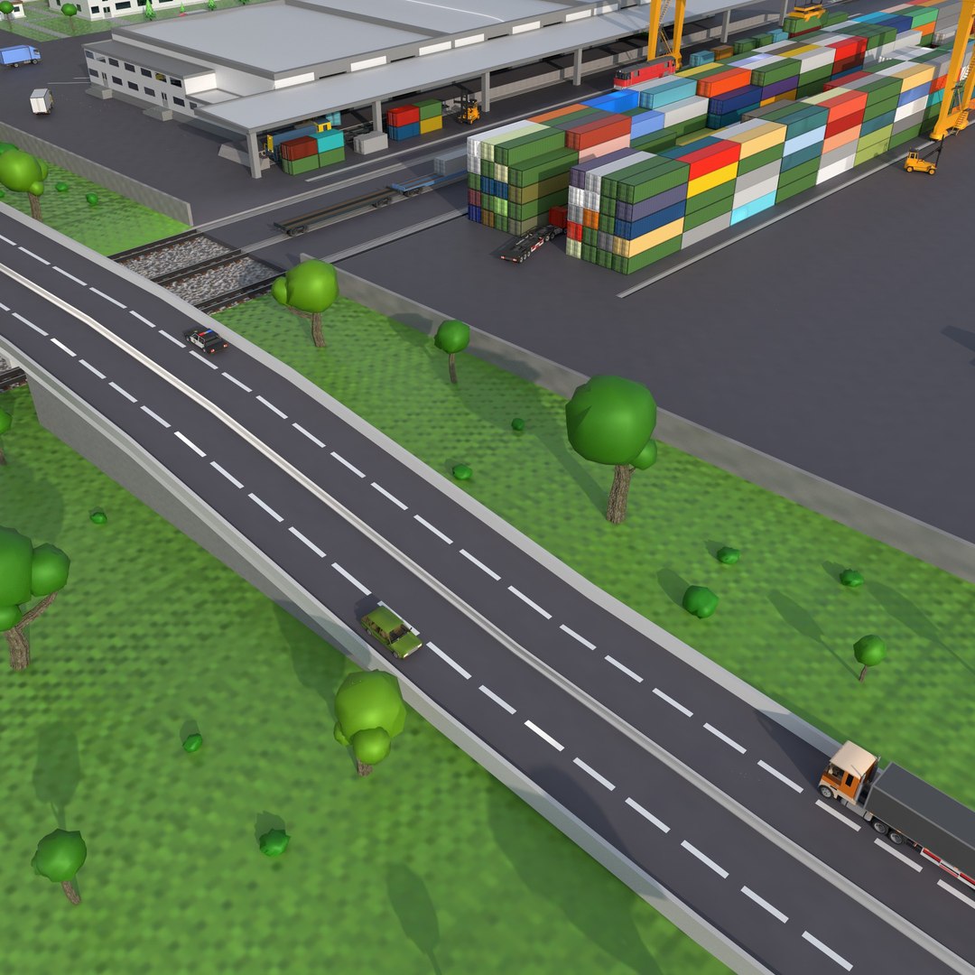 Logistic Center 3D Model - TurboSquid 2313812