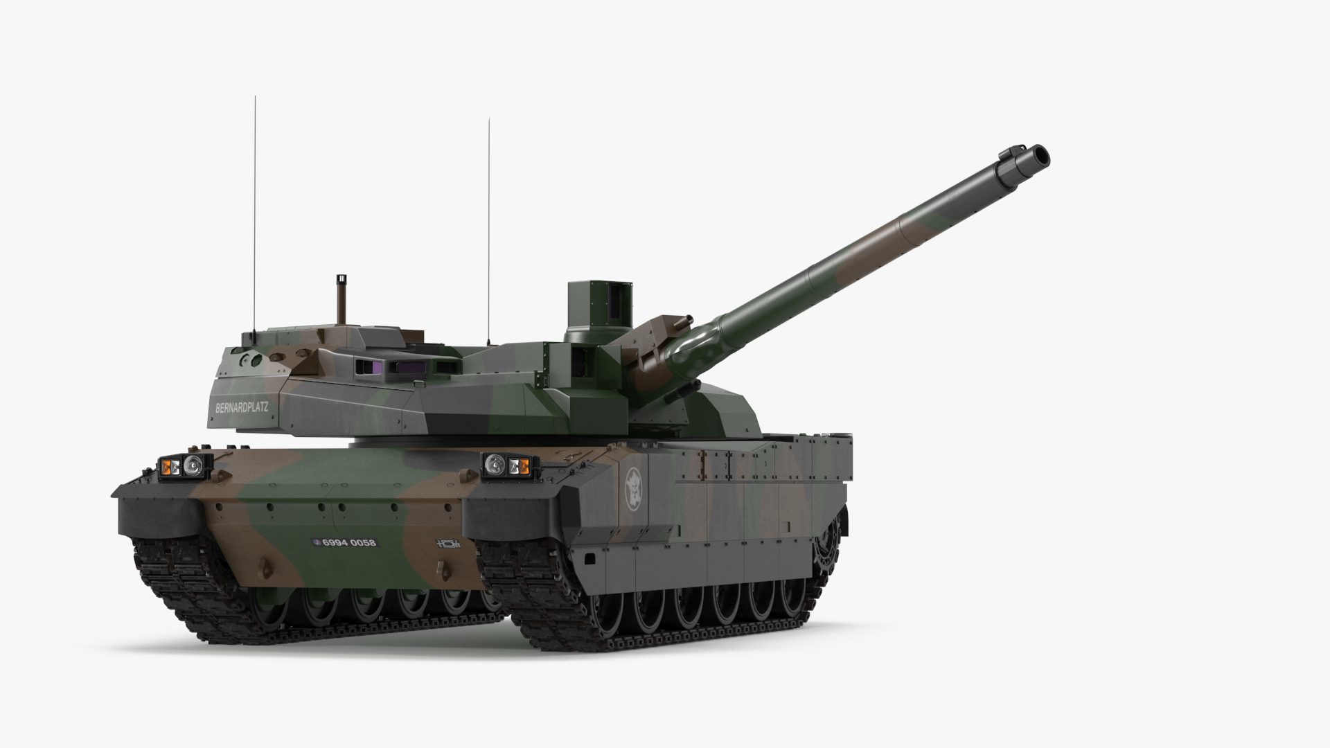 3d Amx-56 Leclerc French Main Model