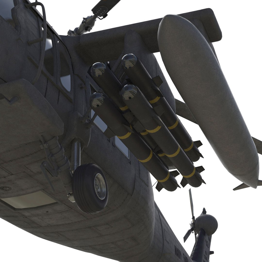 3d Rigged Uh-60m Black Hawk Model