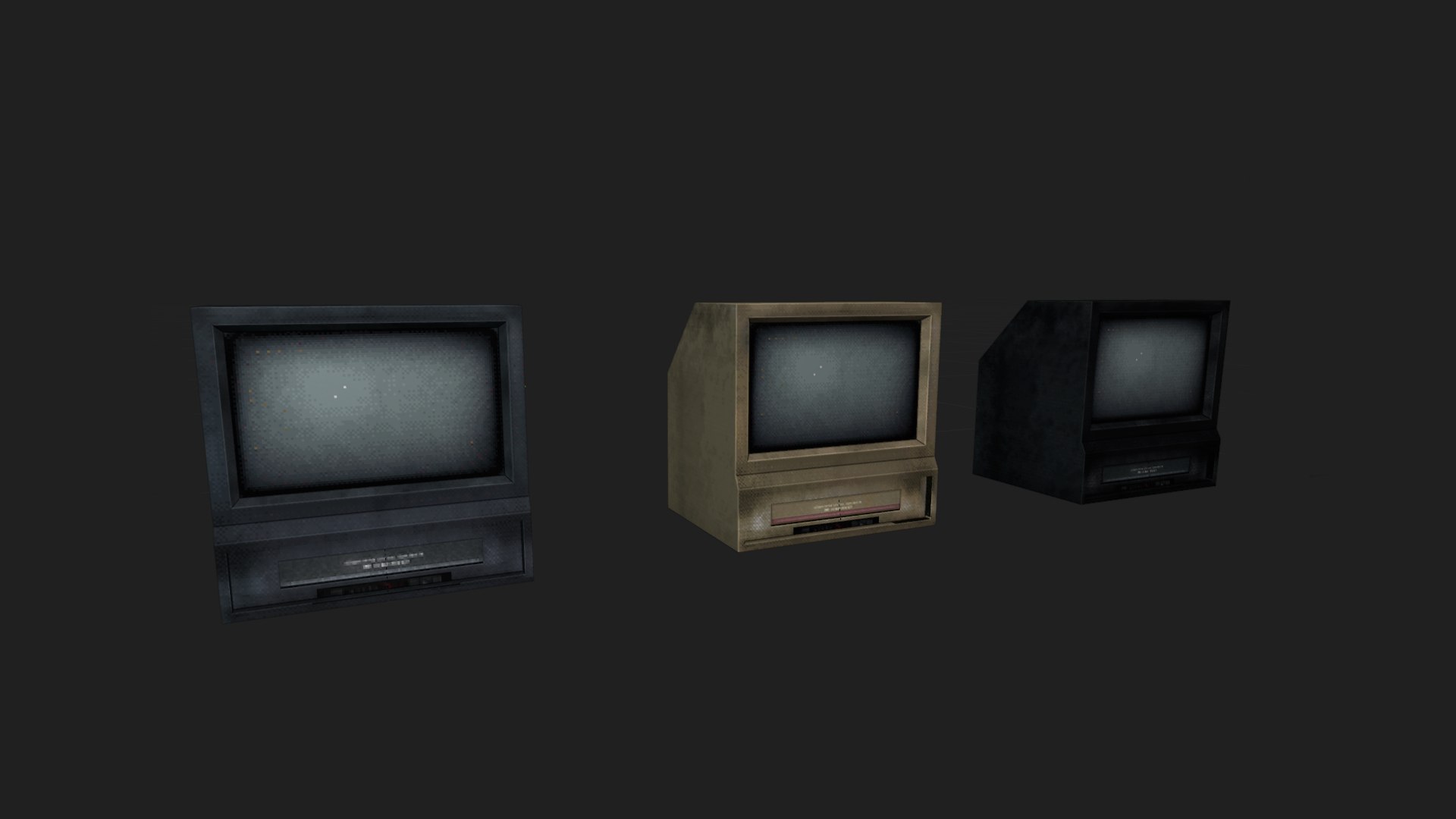 VHS And VCR TV Pack In Retro PSX-PS1 Style Low-poly 3D Model 3D Model ...