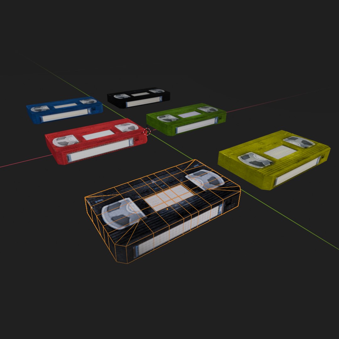 VHS And VCR TV Pack In Retro PSX-PS1 Style Low-poly 3D Model 3D Model ...