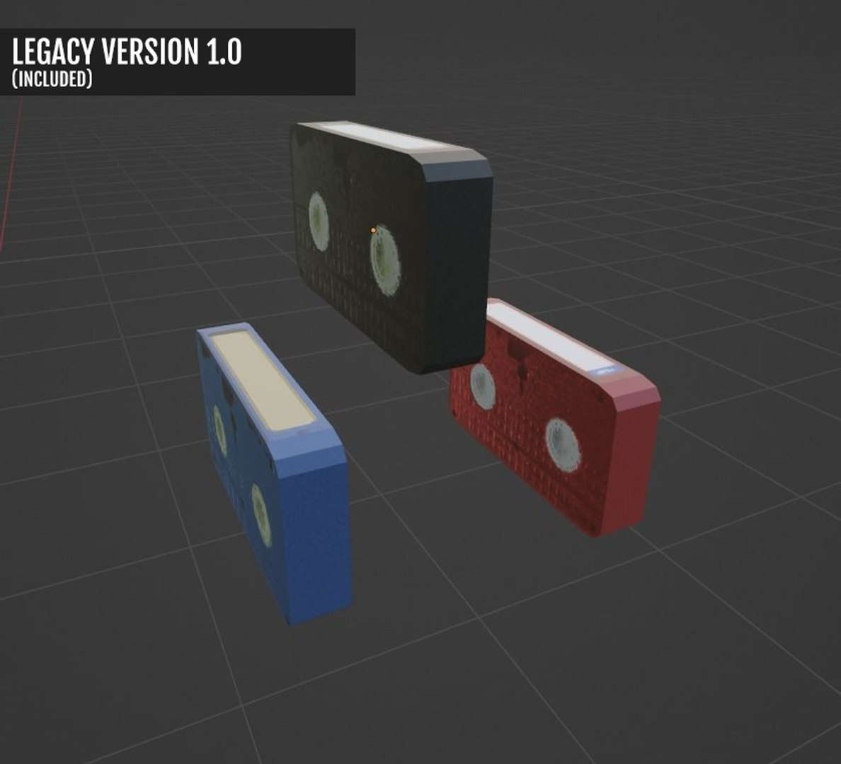 VHS And VCR TV Pack In Retro PSX-PS1 Style Low-poly 3D Model 3D Model ...