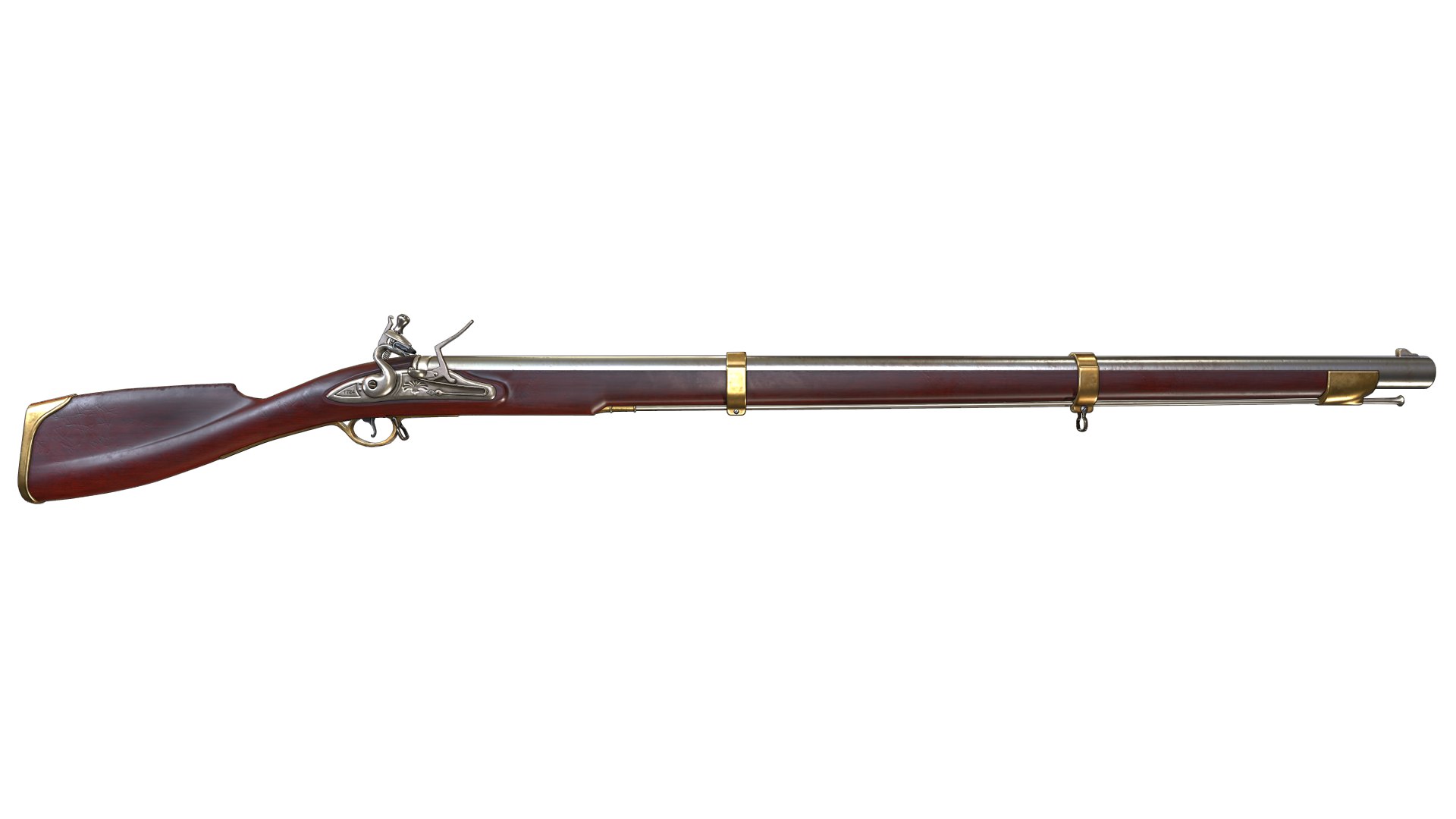 3D Flintlock Musket - TurboSquid 1507195