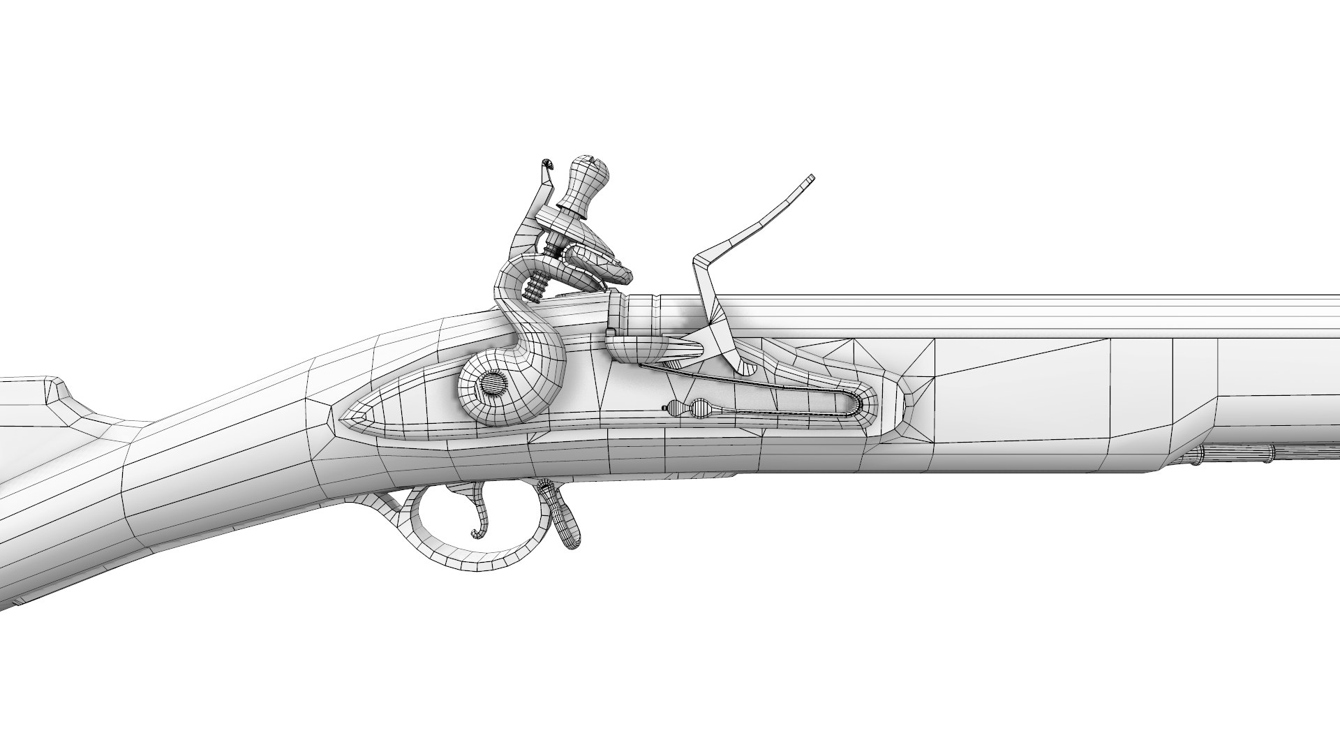 3D Flintlock Musket - TurboSquid 1507195