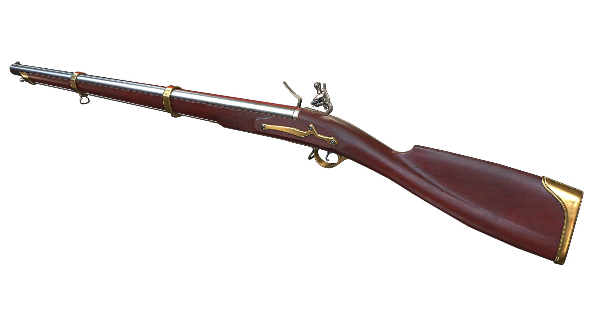 3D Flintlock Musket - TurboSquid 1507195