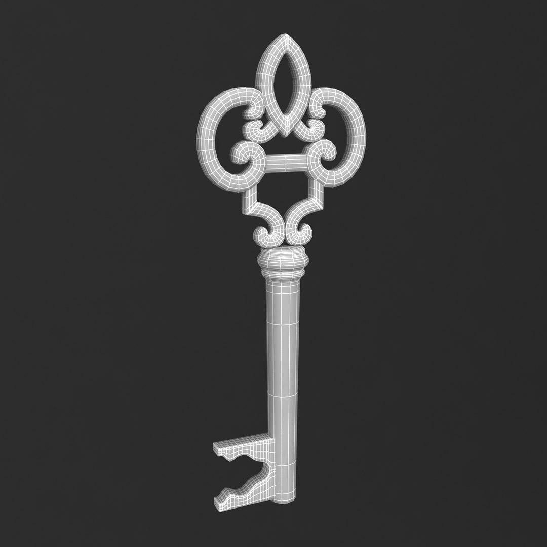 3d Model Old Key