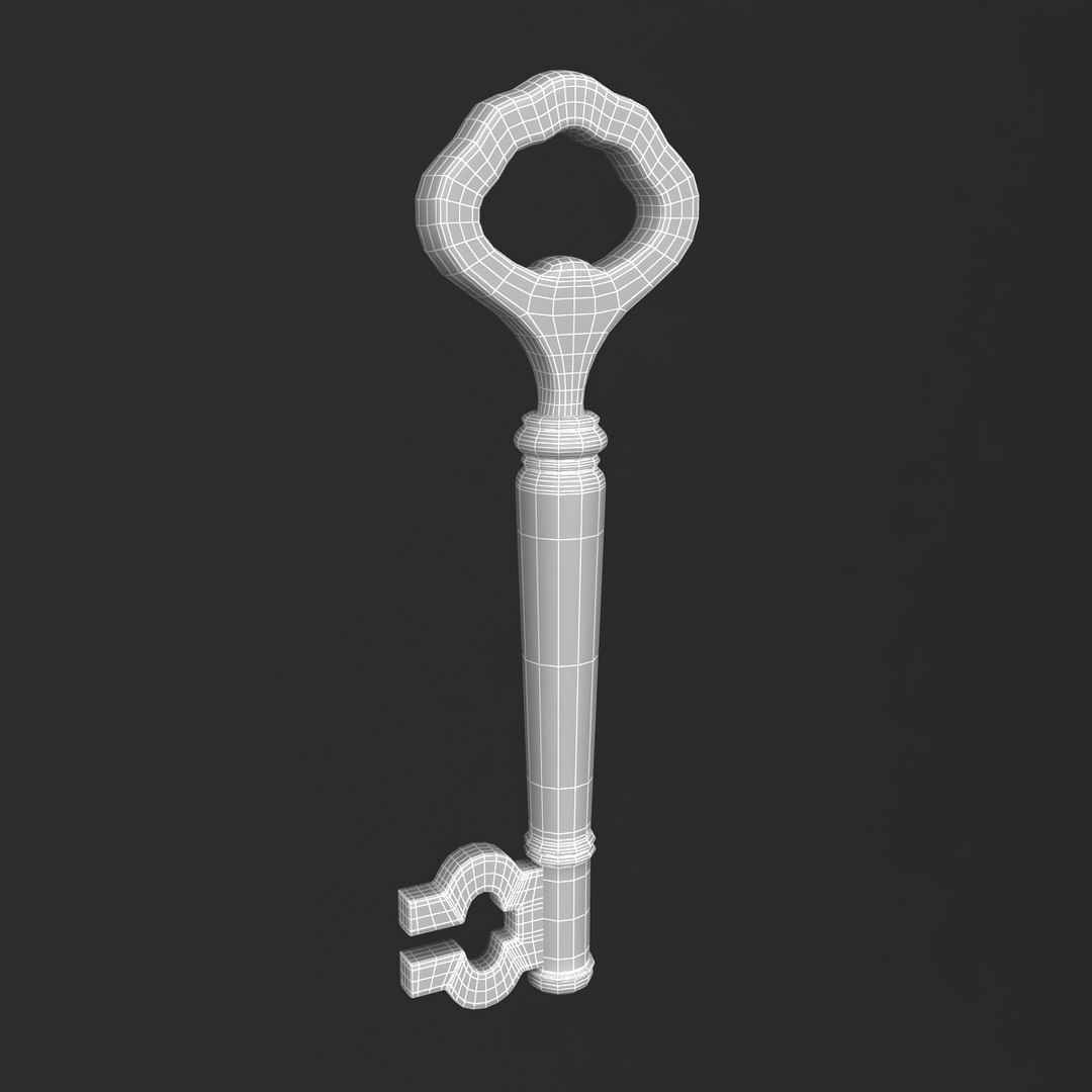 3d Model Old Key