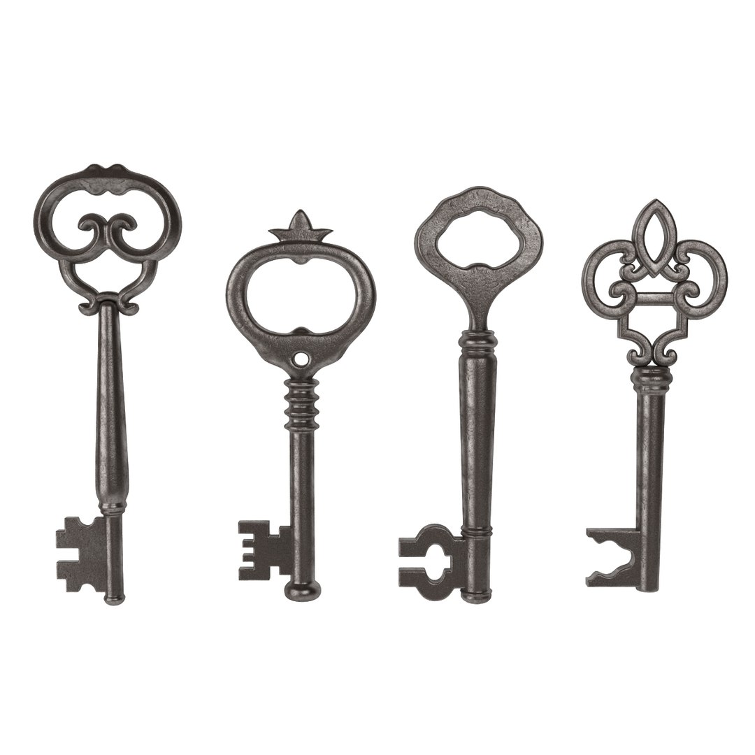 3d Model Old Key