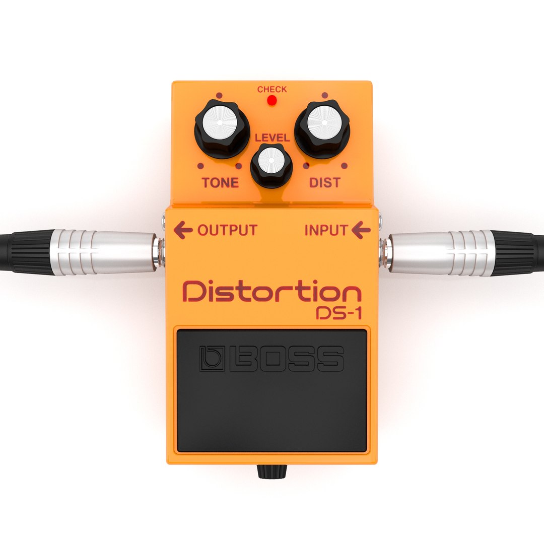 Boss Distortion DS-1 Guitar Effect Pedal 3D model - TurboSquid 2172090