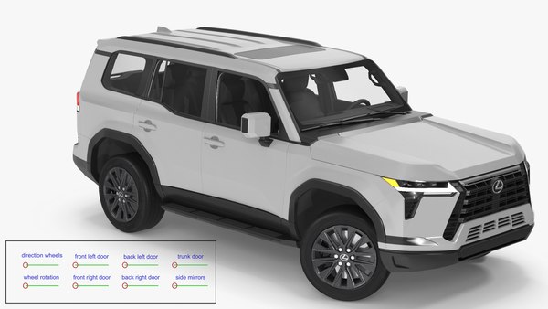 modelo 3d Lexus GX 550 SUV Blanco Aparejado - TurboSquid 2141577