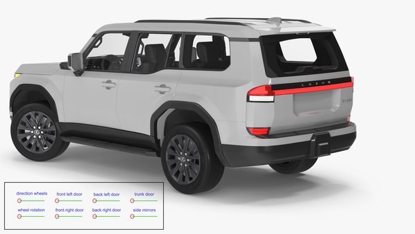 modelo 3d Lexus GX 550 SUV Blanco Aparejado - TurboSquid 2141577