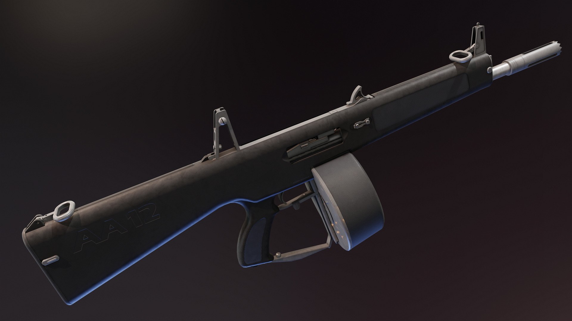 3D AA12 Shotgun - TurboSquid 2256049