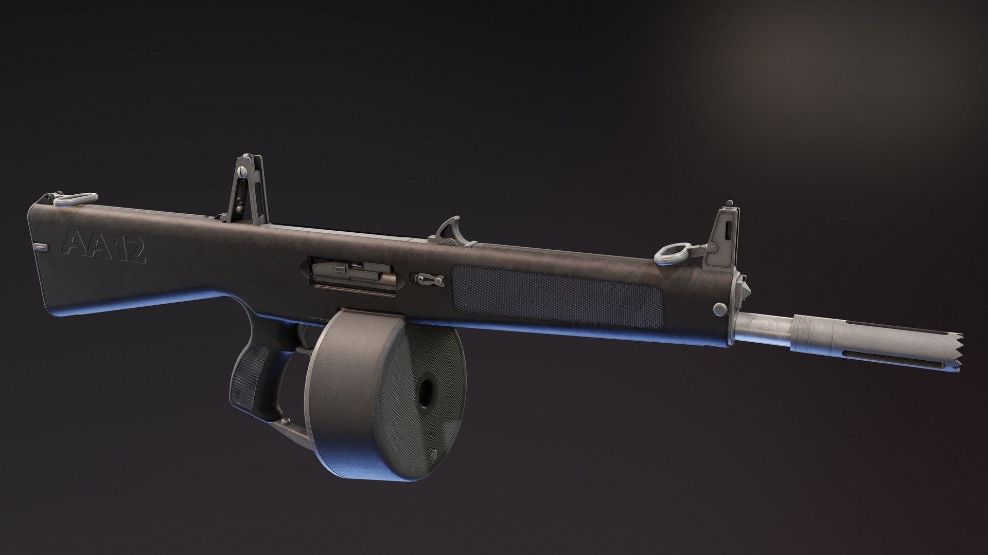 3D AA12 Shotgun - TurboSquid 2256049