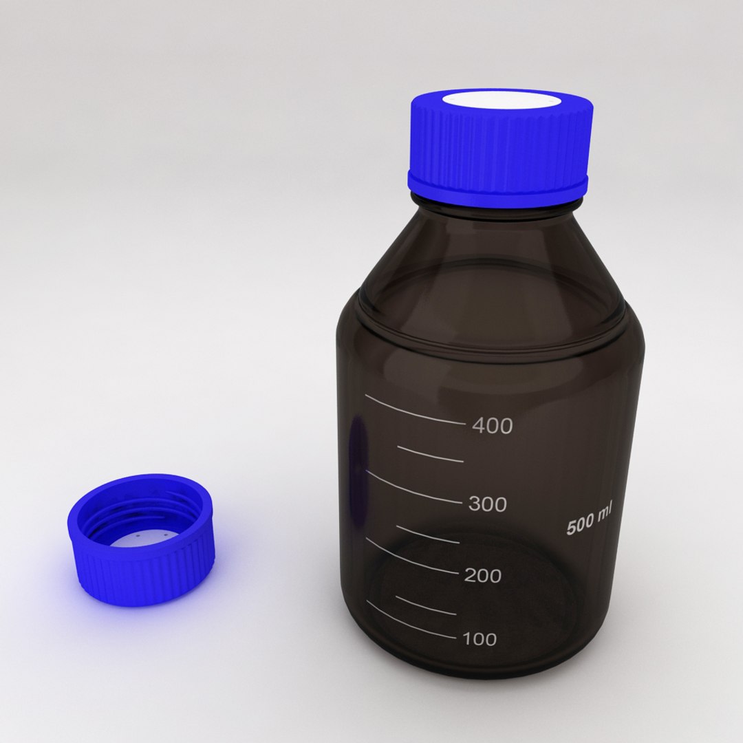 3d Solvent Bottle Model