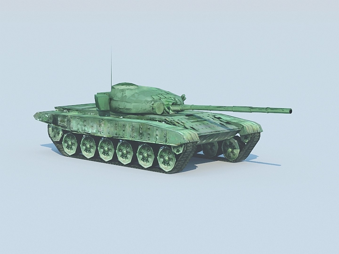 T-72m Battle Tank 3d Model