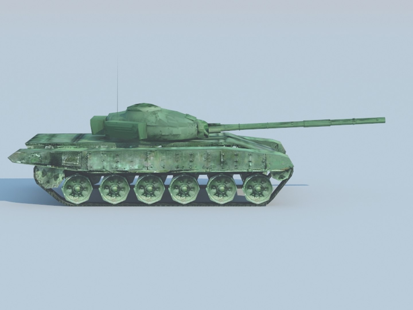 T-72m Battle Tank 3d Model