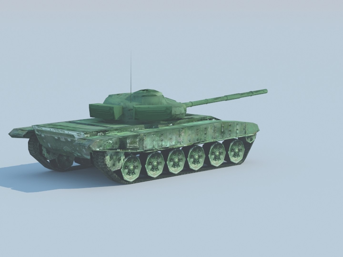 T-72m Battle Tank 3d Model
