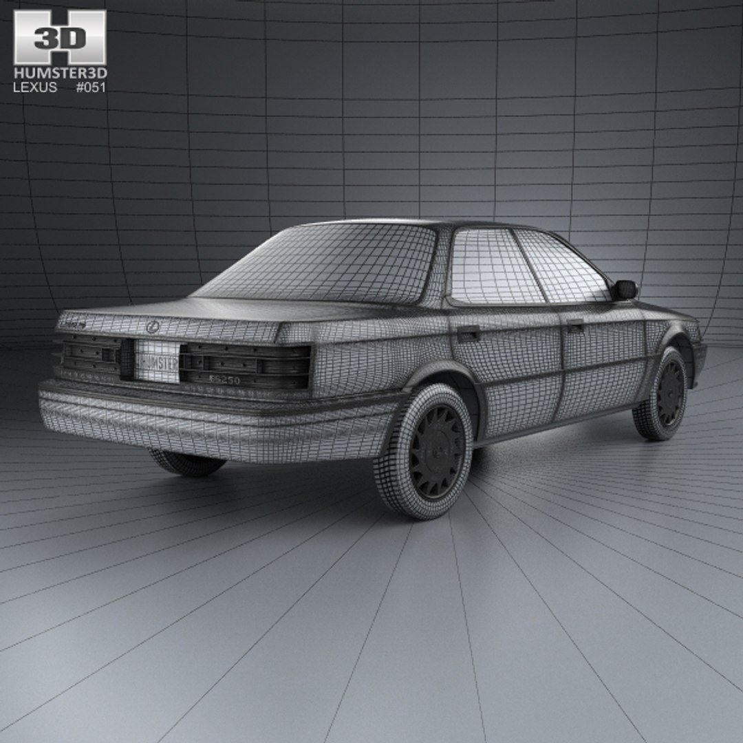 Lexus es 1989 3D model - TurboSquid 1150567