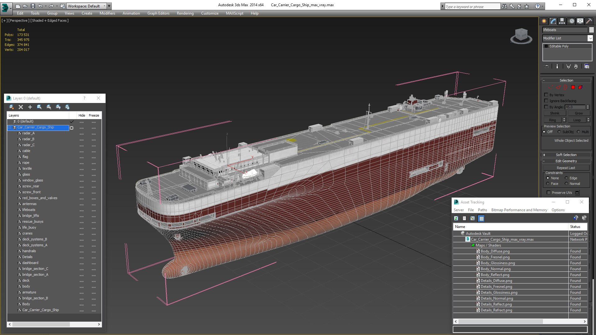 3D Car Carrier Cargo Ship - TurboSquid 1942215