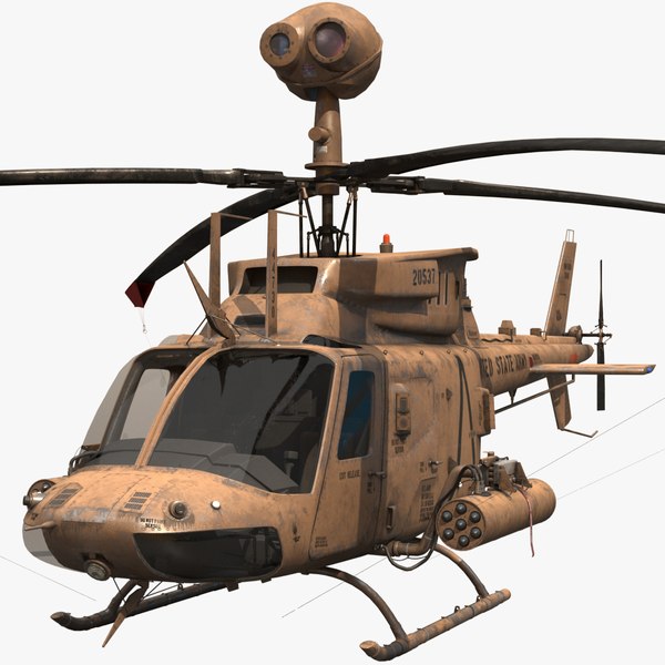 Helicóptero oh-58d Sand amo Modelo 3D - TurboSquid 1386930