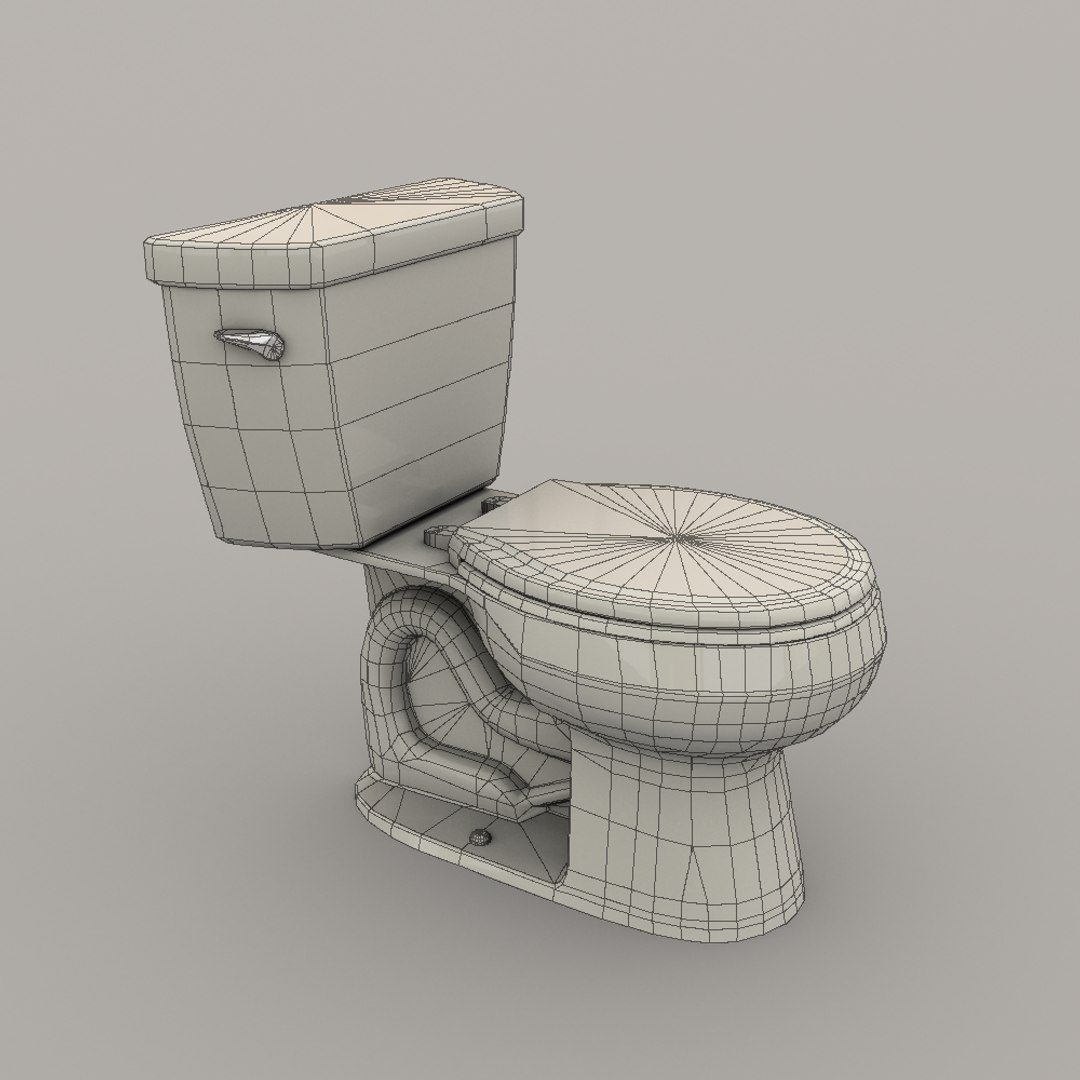 3D Model Toilet Polys Realistic - TurboSquid 1276742