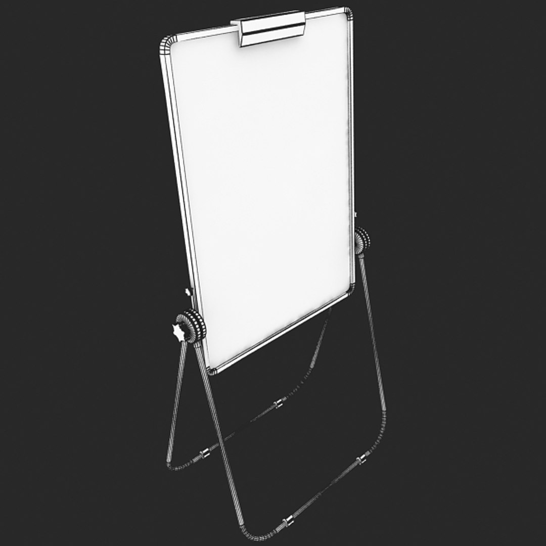 Flip Chart Easel 3d Model