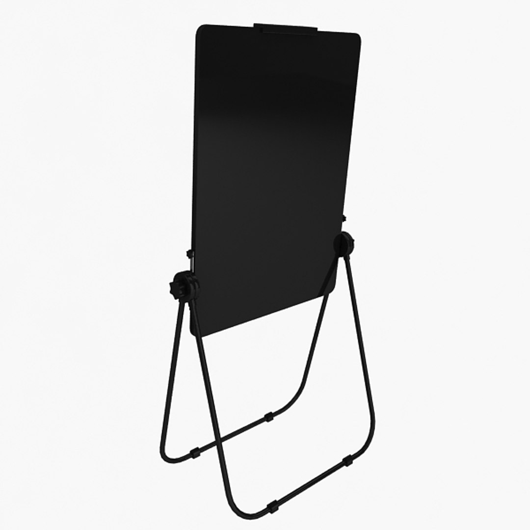 Flip Chart Easel 3d Model