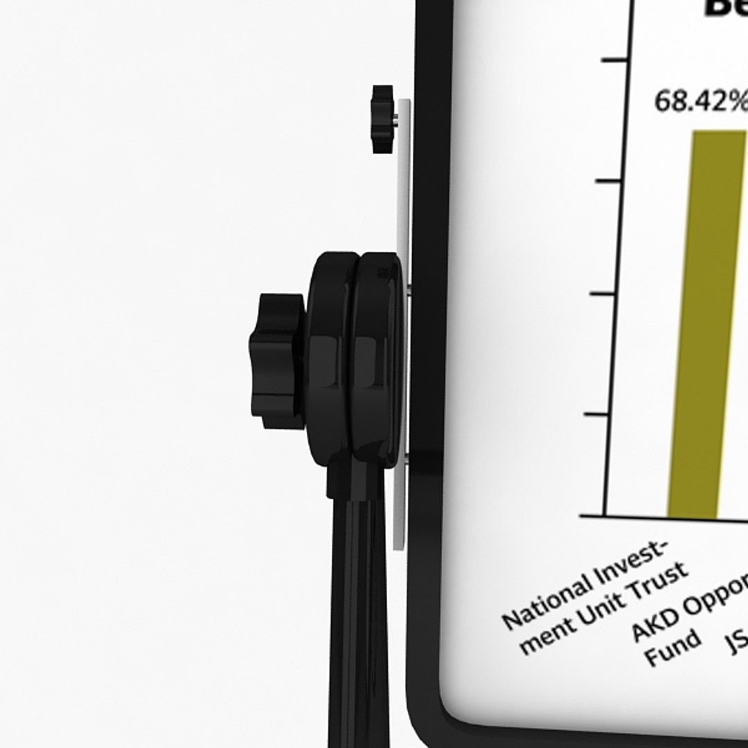 Flip Chart Easel 3d Model