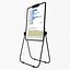 Flip Chart Easel 3d Model