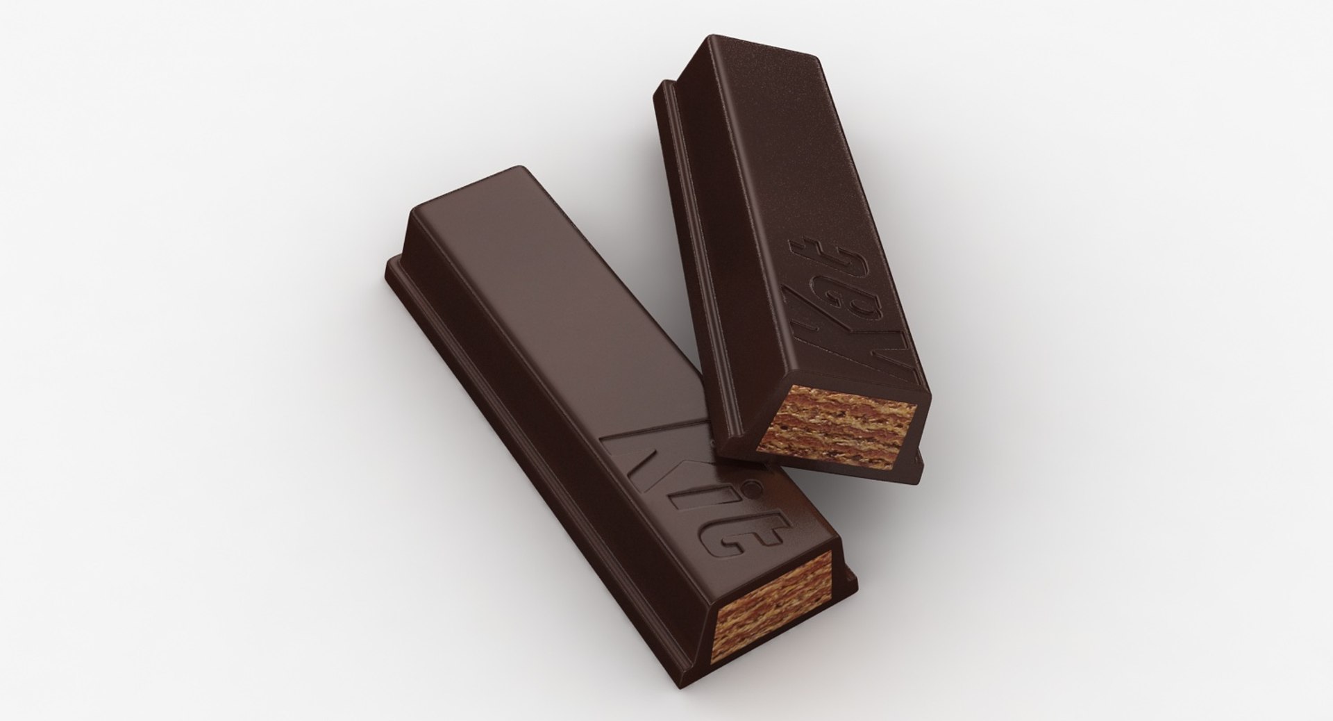 Realistic Kit Kat Set 3d Model