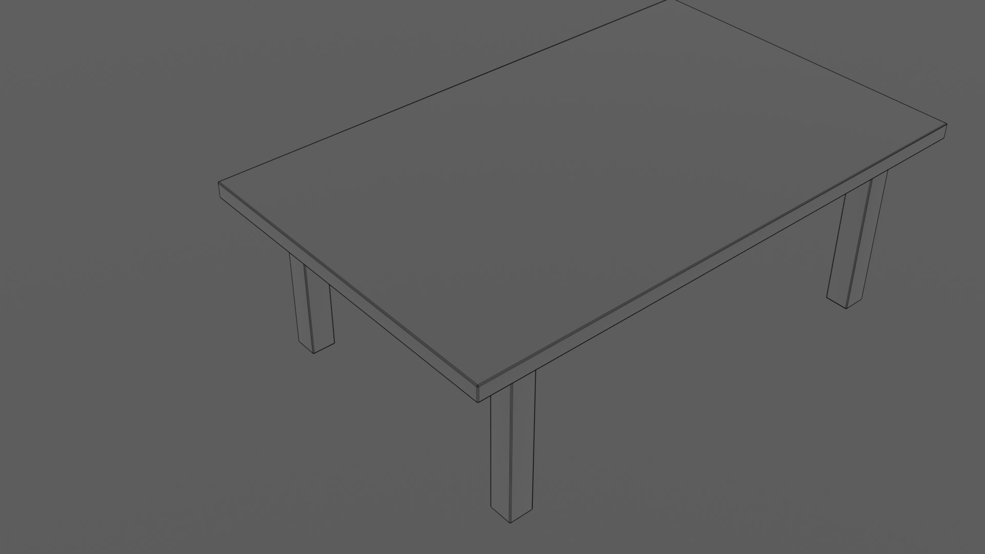 3D Table Simple - TurboSquid 1679180