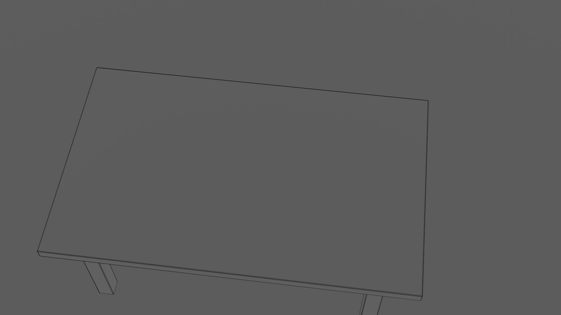 3D Table Simple - TurboSquid 1679180