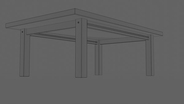 3D table simple - TurboSquid 1679180