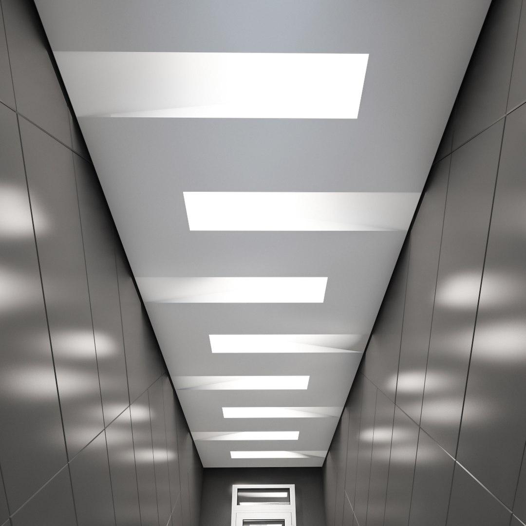 3D Suspended Ceiling Light - TurboSquid 1353817