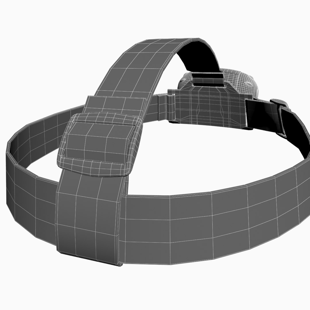 Headlamp Headband 3D Model - TurboSquid 1208047