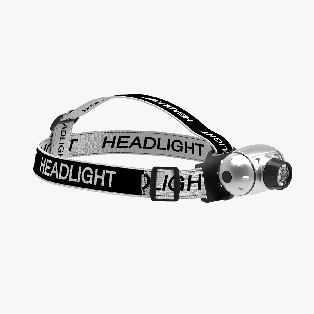 Headlamp Headband 3D Model - TurboSquid 1208047