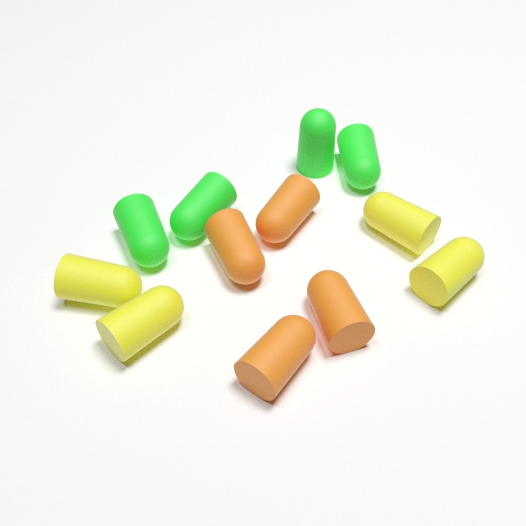 3D Ear Plugs Model - TurboSquid 1594016