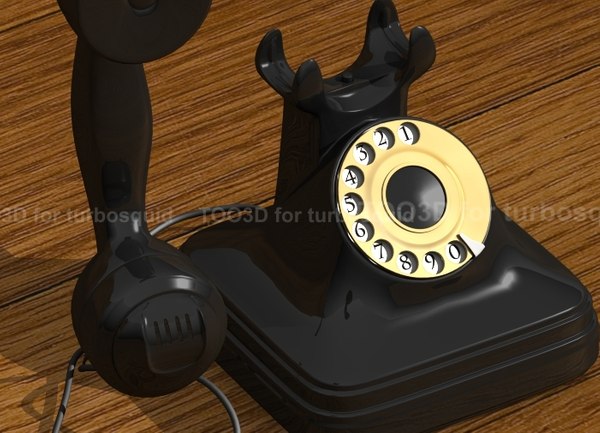 Rotary Phone 3D Models for Download | TurboSquid