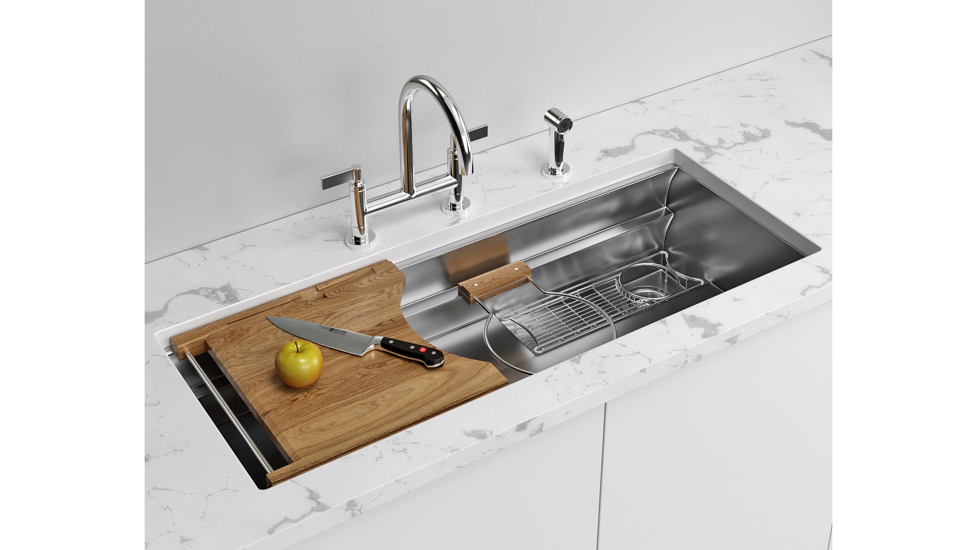 Kallista Multiere Kitchen Sink 3D - TurboSquid 2070440