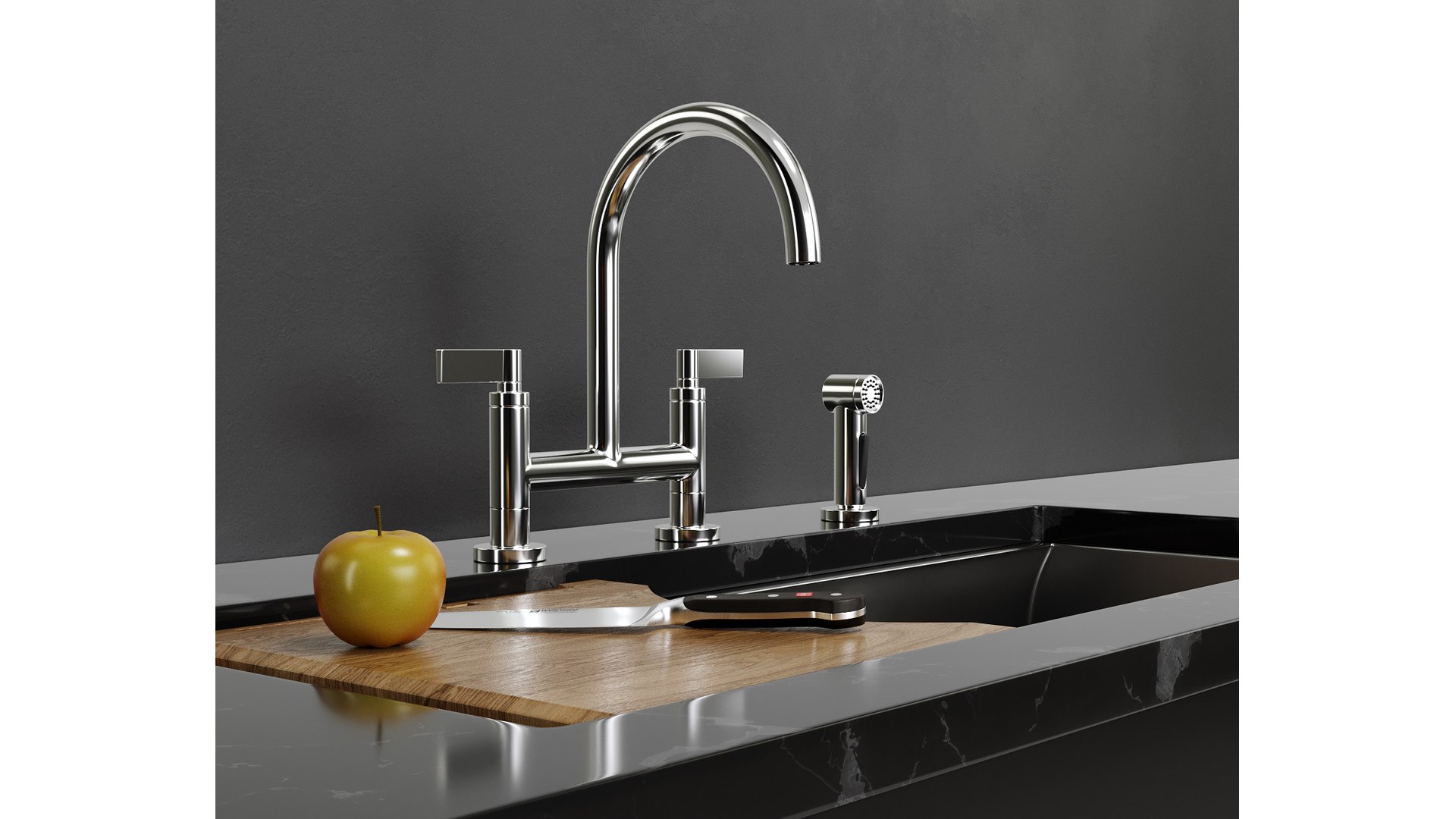 Kallista Multiere Kitchen Sink 3D - TurboSquid 2070440