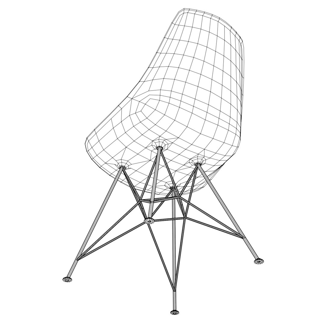 3D Eames Chair Model - TurboSquid 1350400