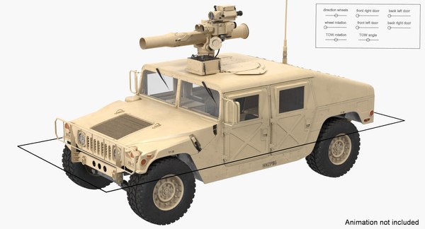 3d hmmwv tow missile carrier model