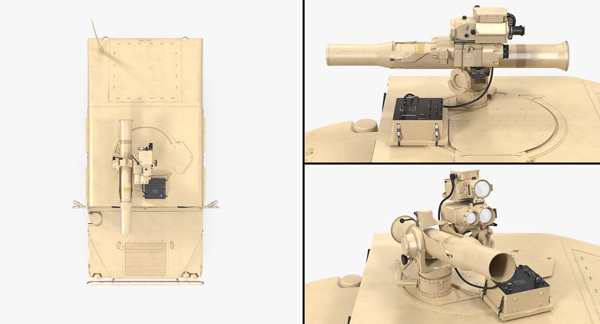 3d hmmwv tow missile carrier model