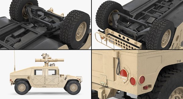 3d hmmwv tow missile carrier model