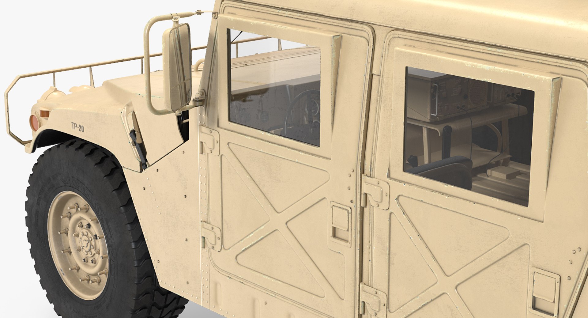 3d hmmwv tow missile carrier model