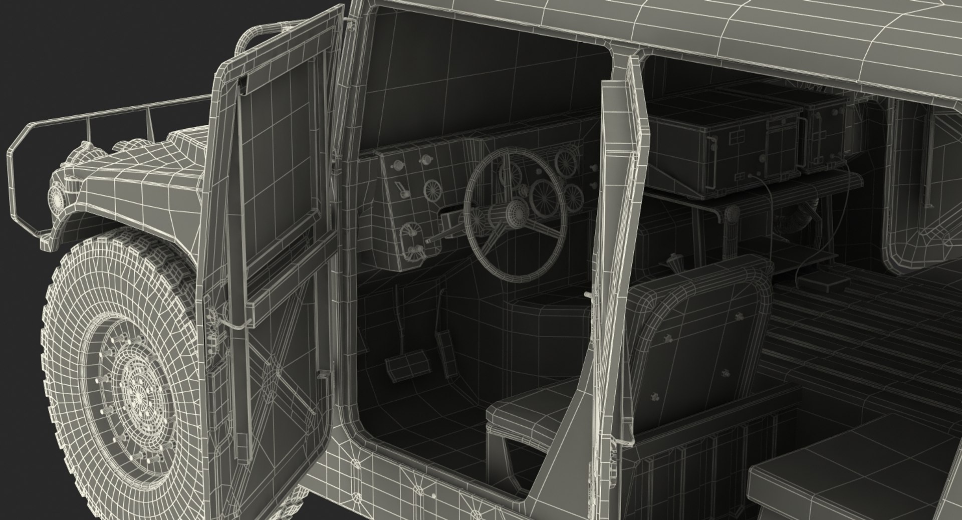 3d Hmmwv Tow Missile Carrier Model