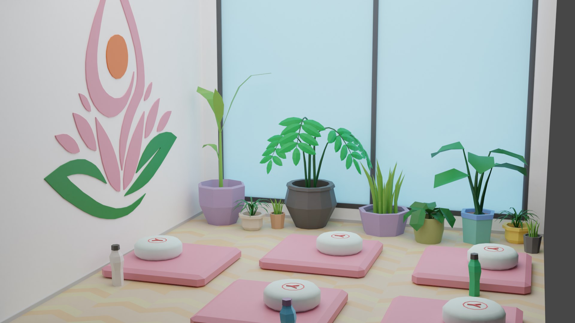 Yoga Room 19 Low-poly 3D Model 3D - TurboSquid 1801514