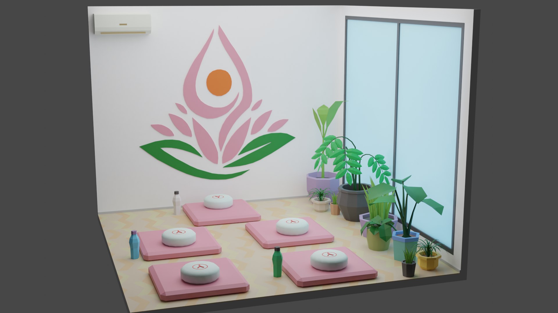 Yoga Room 19 Low-poly 3D Model 3D - TurboSquid 1801514