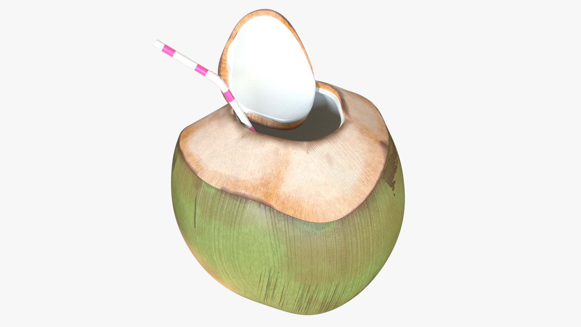 3D Tender Coconut Model - TurboSquid 2127937