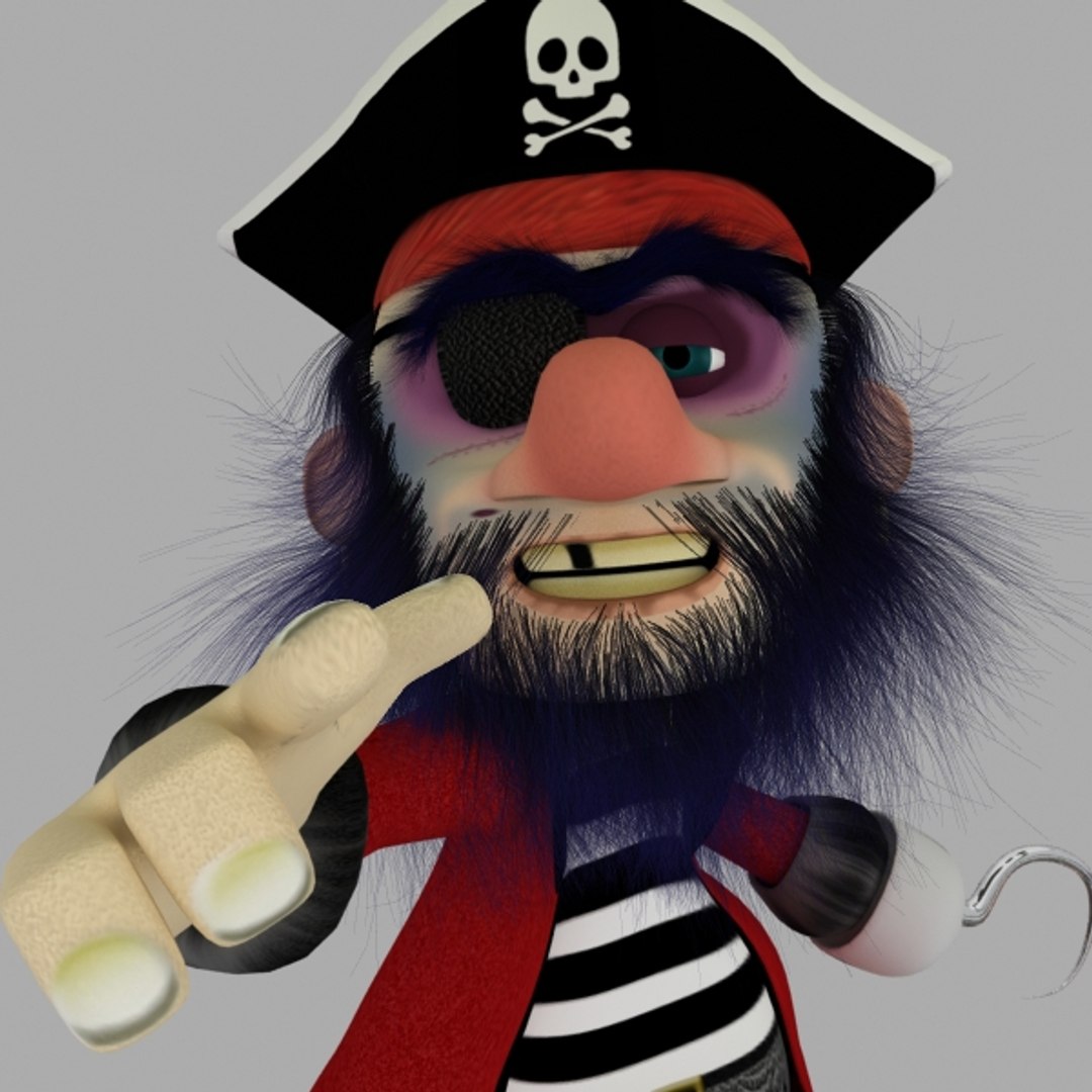 3d Pirate Cartoon Rigged